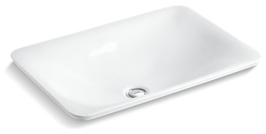 Kohler Sartorial Paisley In White On Carillon Wading Pool Bathroom Sink ...