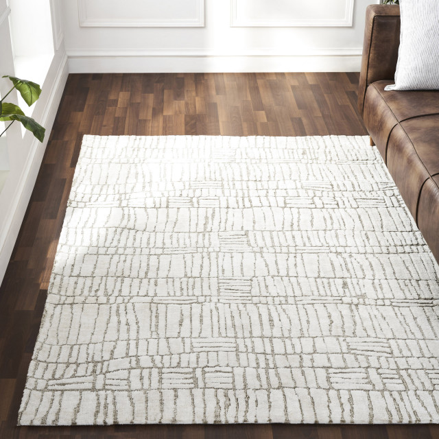 Hazel Rectangular Ivory/Sand Rug 9'10"x13'1" - Transitional - Rugs - by ...