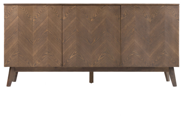Modrest Costello Mid-Century Modern Wenge Buffet - Midcentury - Buffets ...