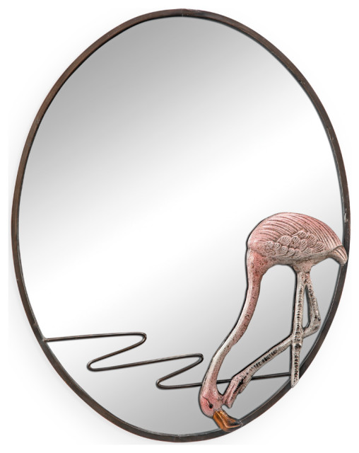 Flamingo Wall Mirror - Tropical - Wall Mirrors - by SPI | Houzz