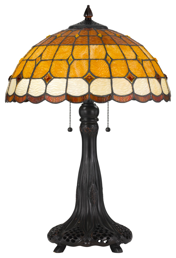 Tiffany Table Lamp With Pull Chain Switch - Victorian - Table Lamps ...