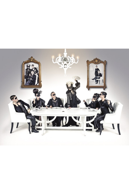 Black Masked Figures Photographic Artwork | Andrew Martin Family Agenda ...