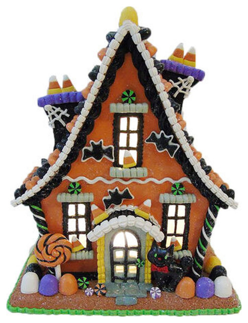 December Diamonds Halloween Carnival 9" Led Candy Haunted House ...