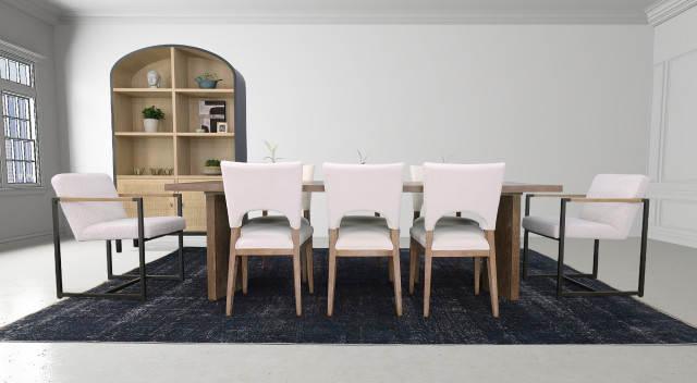 Fraser Rectangular Dining Table, Brown - Farmhouse - Dining Tables - by ...