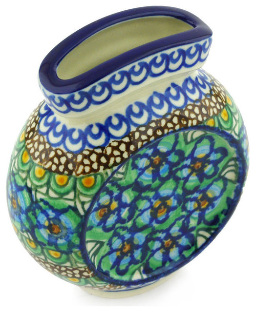 Polmedia Polish Pottery 4" Stoneware Vase - Mediterranean - Vases - by ...