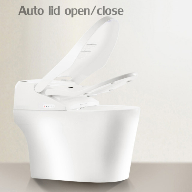 EUROTO One-Piece Dual Flush, Integrated Bidet Toilet, Auto Open and ...