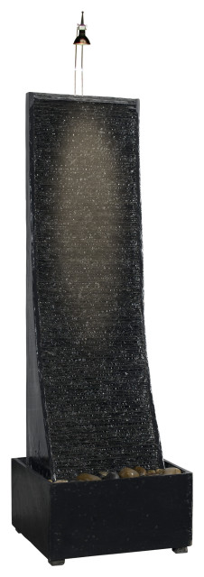 ELK LIGHTING F446 Slope Ripple Slate Floor Fountain - Traditional ...