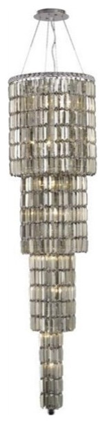 Elegant Maxim Foyer/Hall Light, Chrome Finish With Swarovski Elements ...