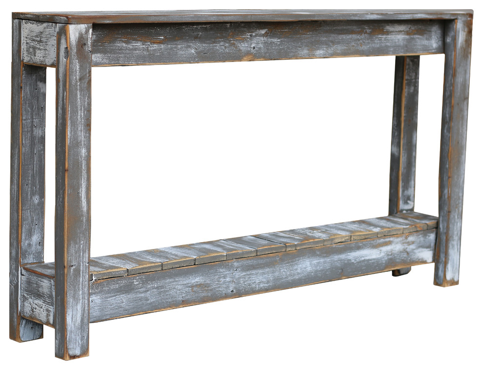 46" Weathered Gray Console - Farmhouse - Console Tables - by Doug and ...