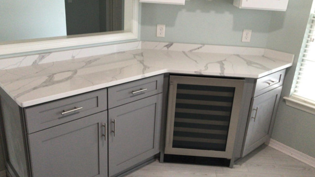 Calacatta Royal Quartz Kitchen Installation - Cocina - Otras zonas - de ...