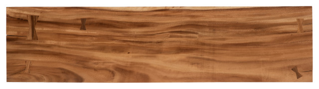 Atlas Console Table, Chamcha Wood, Metal - Industrial - Console Tables ...