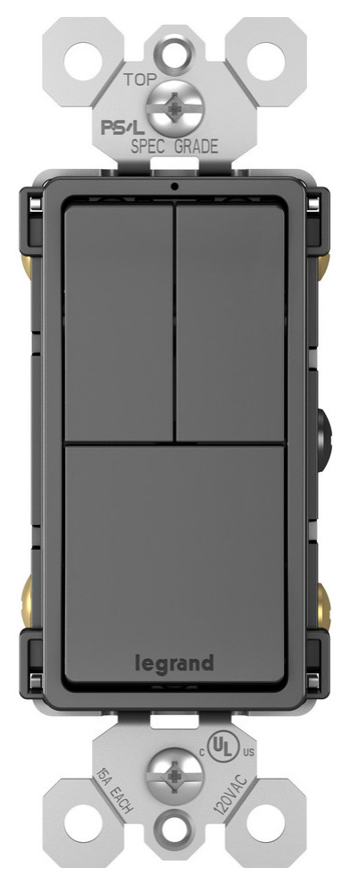 Two Single Pole Switches and Single Pole/3-Way Switch - Transitional ...