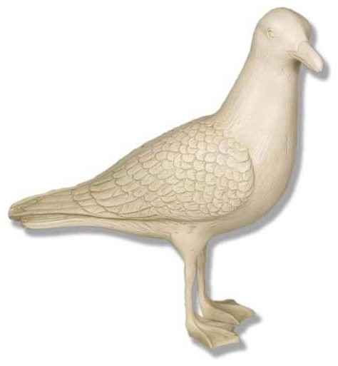Seagull Standing 15 Garden Animal Statue - Beach Style - Garden Statues ...