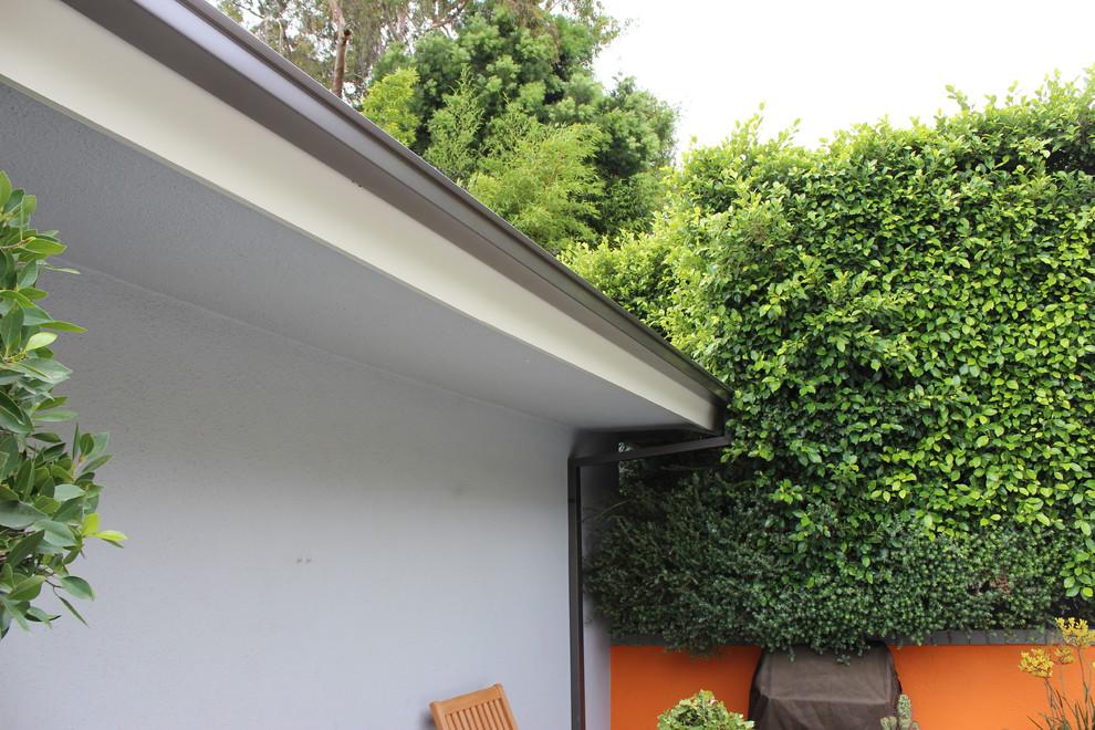 Modern Box Style Rain Gutters with 2x3 Downspouts in West Hollywood ...