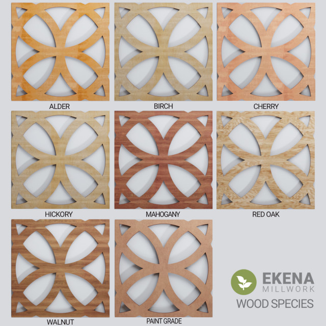 Extra Small Conroe Decorative Fretwork Wall Panels, Architectural Grade ...
