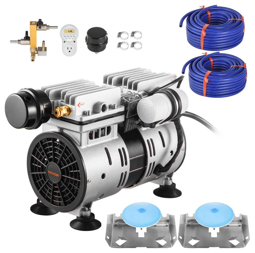 VEVOR Pond Aerator Aeration Kit 3/4 HP With 2x100' Tubes 2x10 ...