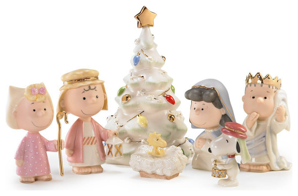 Lenox Peanuts The Christmas Pageant - Contemporary - Decorative Objects ...