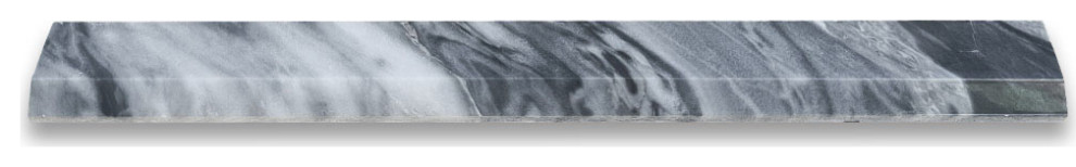 Bardiglio Gray Marble Beveled Pencil Edging Trim Molding Polished, 1 ...