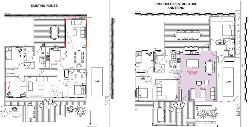 Reconfigure house internally so living areas face North/ street | Houzz AU