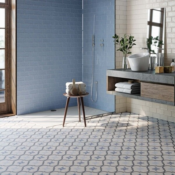 Delfos Vintage Blue Pattern Tiles - Direct Tile Warehouse - Other - by ...