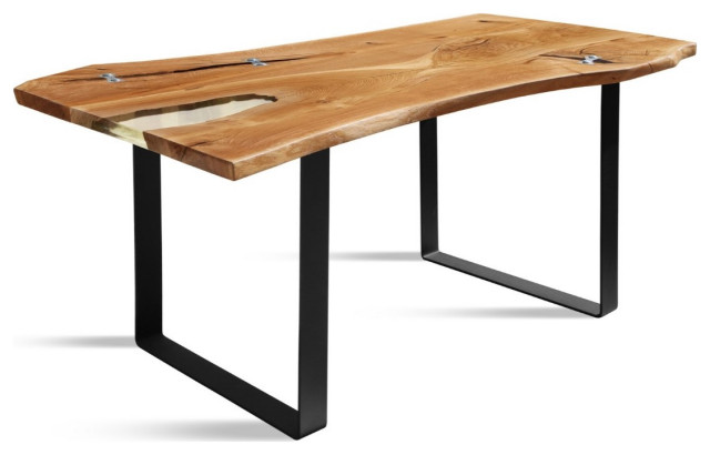 BANUR-13 Solid Wood Dining Table - Rustic - Dining Tables - by MAXIMAHOUSE | Houzz