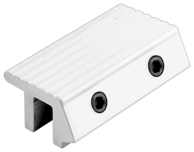 Sliding Door Lock, Tamper Resistant, White Finish - Traditional ...