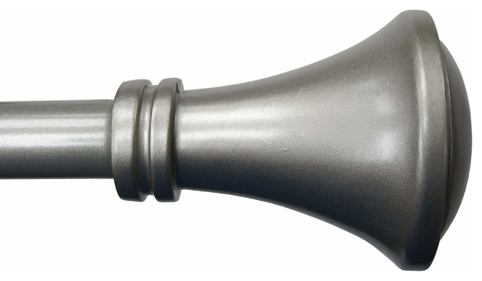 Trumpet Window Curtain Rod, 48"-84" - Traditional - Curtain Rods - by ...