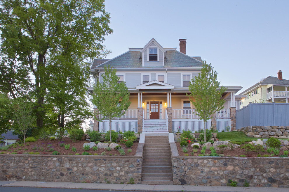 Terraced Retaining Walls - Boston - by A Yard & A Half Landscaping ...