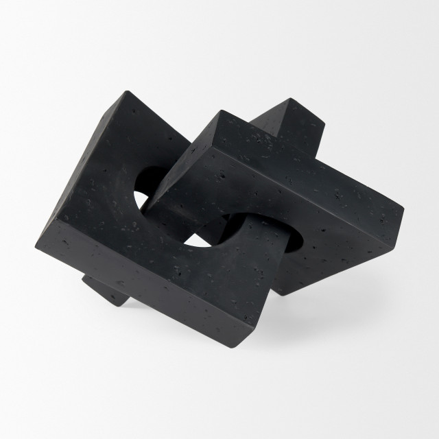 Linx Large White Resin Sculpture Decorative Object, Large ...