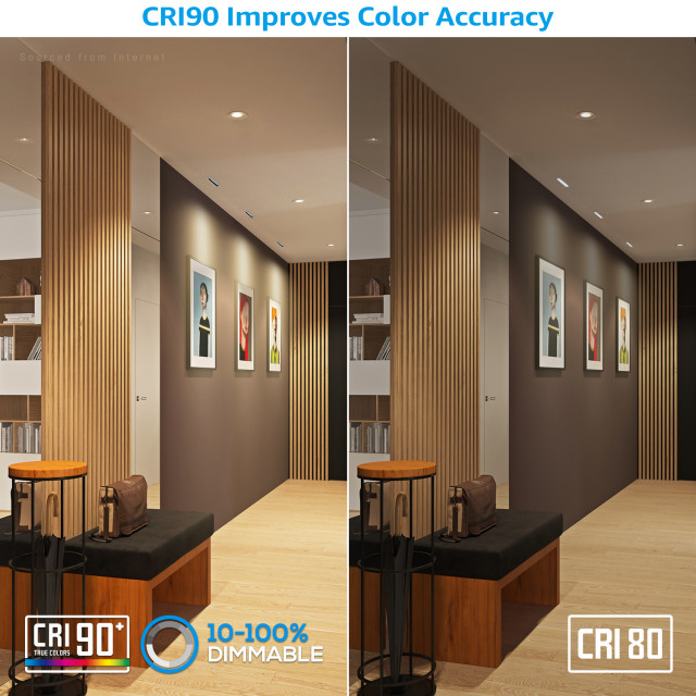 8 Pack 5CCT LED Dimmable Recessed Linear Light With J-Box - Modern ...