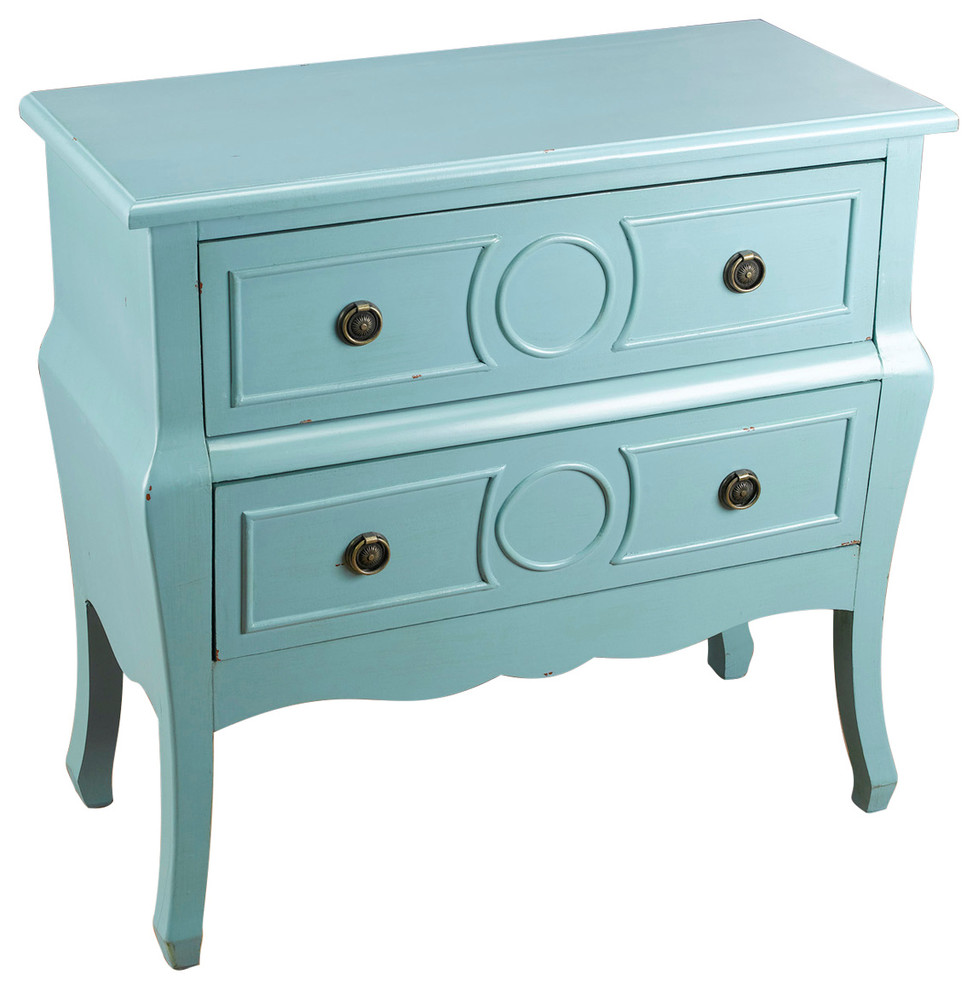 Blue 2-Drawer Chest - Transitional - Dressers - by Orchard Creek ...