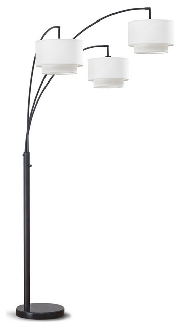 Broadway 3-Light Arch Floor Lamp - Transitional - Floor Lamps - by ...