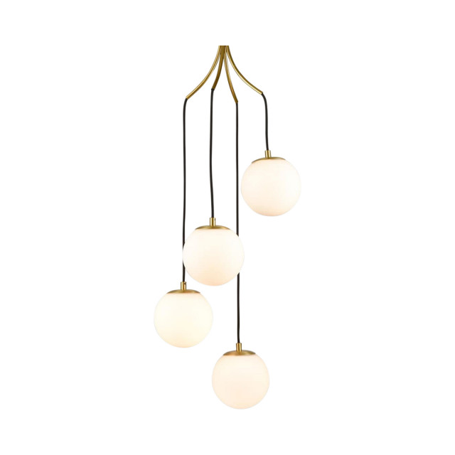 Multi Globe Pendant Light Hanging Light Ceiling, 4-Light - Midcentury ...