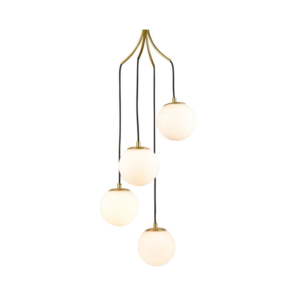 Multi Globe Pendant Light Hanging Light Ceiling, 4-Light - Midcentury ...