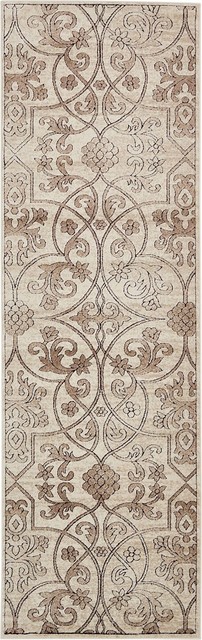 Traditional Keystone Area Rug, 3'x9'10" Runner - Traditional - Hall And ...