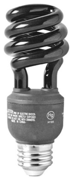 GE 13W Compact Fluorescent Bulb, Black - Modern - Compact Fluorescent ...