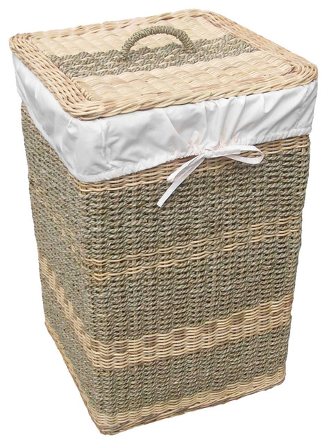 Costa Square Laundry Hamper - Tropical - Hampers - by clickhere2shop ...