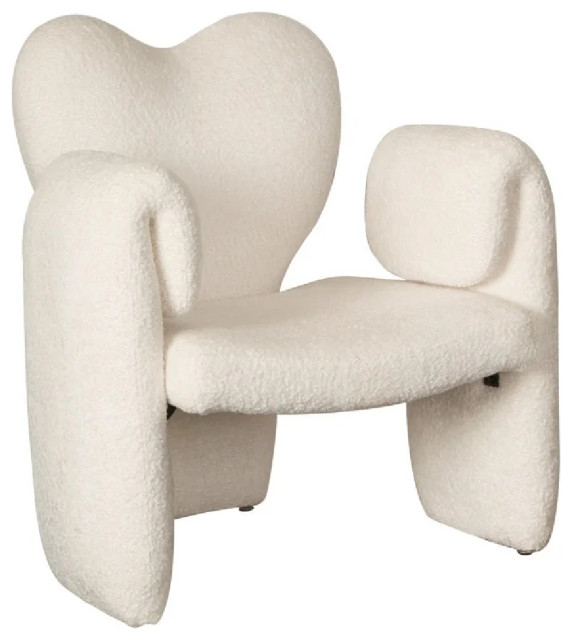 Heart-Shaped Accent Chair, OROA Didi - Contemporary - Armchairs And ...