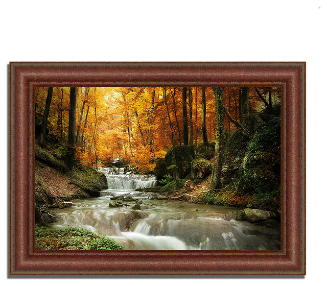"Autumn Stream", Framed Photograph Print, Ready To Hang - Traditional ...