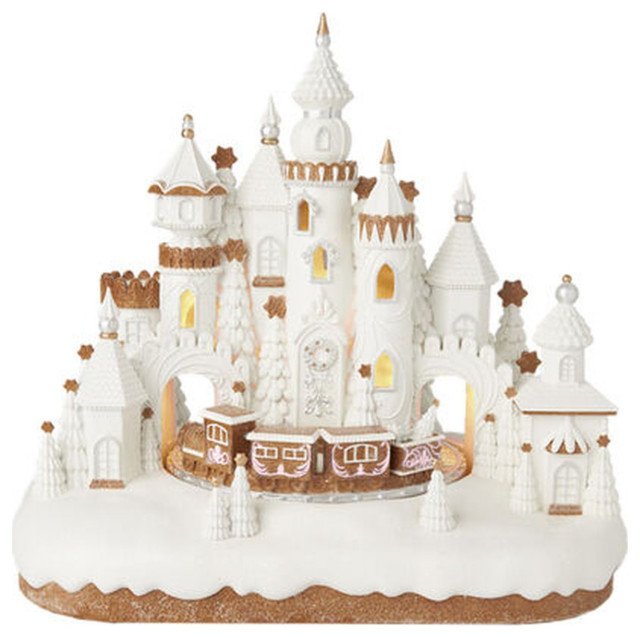 December Diamonds Gingerbread Village Gingerbread Castle With Led ...