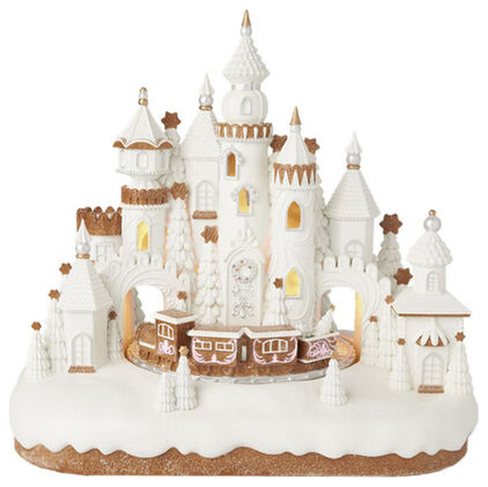 December Diamonds Gingerbread Village Gingerbread Castle With Led ...