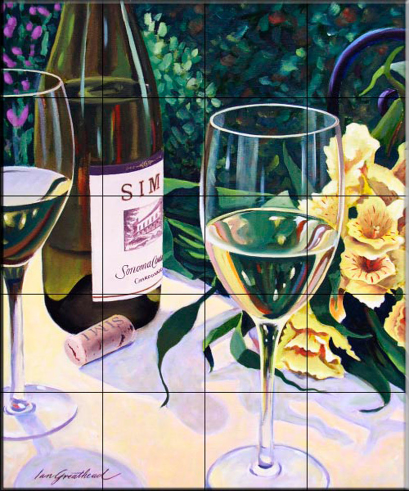 Tile Mural, Summer Evening by Ian Greathead - Contemporary - Tile ...