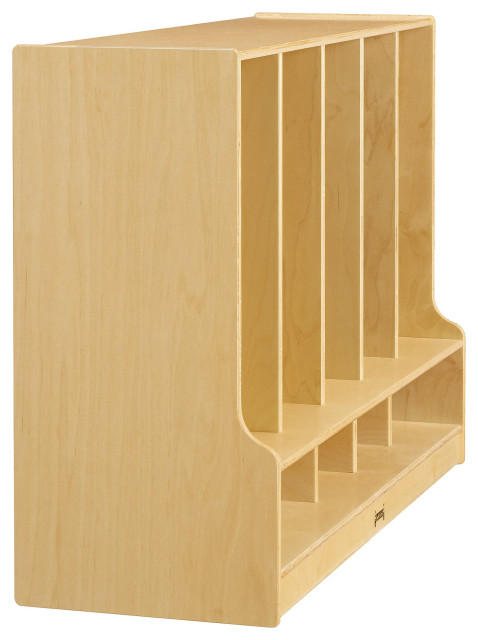 Jonti-Craft Toddler 5 Section Coat Locker with Step - without Cubbie ...