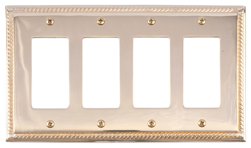 Georgian Quad Gfci - Traditional - Switch Plates And Outlet Covers - by ...