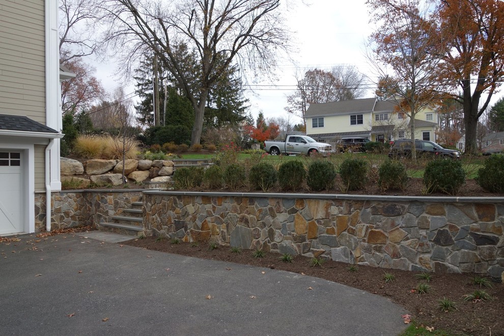 Grande Entrance & Retaining Wall - Bluestone, Retaining Wall, Steps ...