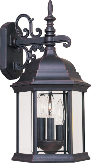 Builder Cast 3-Light Outdoor Wall-Mount Sconce - Mediterranean ...