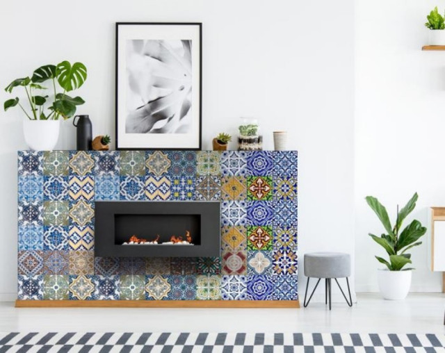 8" X 8" Randy Mutli Mosaic Peel and Stick Tiles - Contemporary - Wall ...