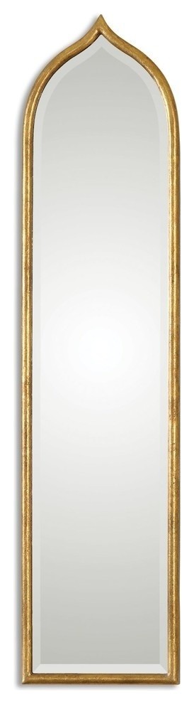 Tall Slim Gold Wall Mirror - Transitional - Wall Mirrors - by Buildcom ...