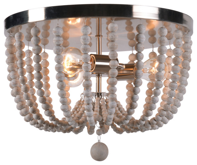 Kenroy 93134BS 3-Light Flush Mount, Dumas - Farmhouse - Flush-mount ...