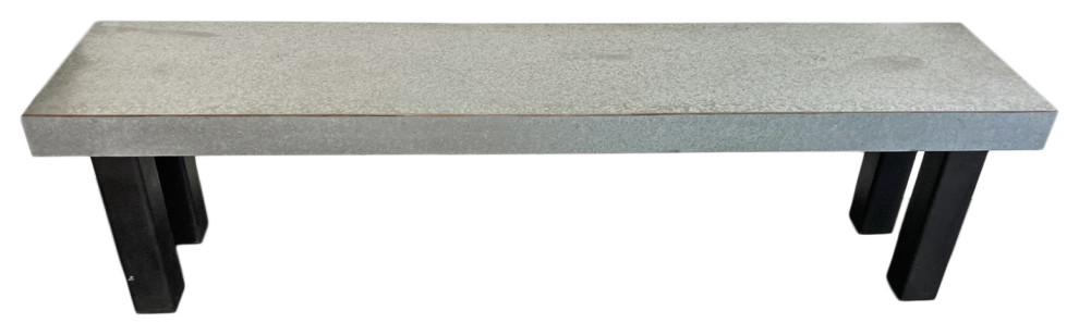 Industrial Galvanized Metal Bench - Farmhouse - Accent And Storage ...